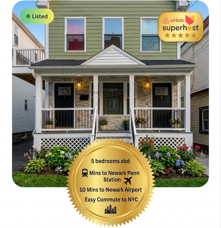 Family Friendly 5br/3b | 25 Min To Nyc - Newark, NJ