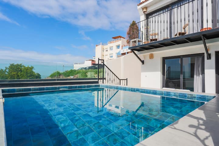 House With Seaview And Pool Tamraght - Taghazout