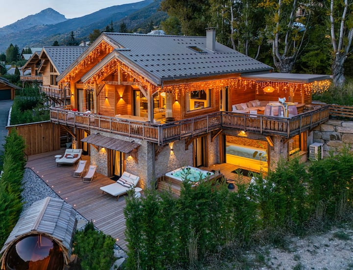 Chalet Jeri Piscine Sauna Jacuzzi Serre Chevalier - Briançon