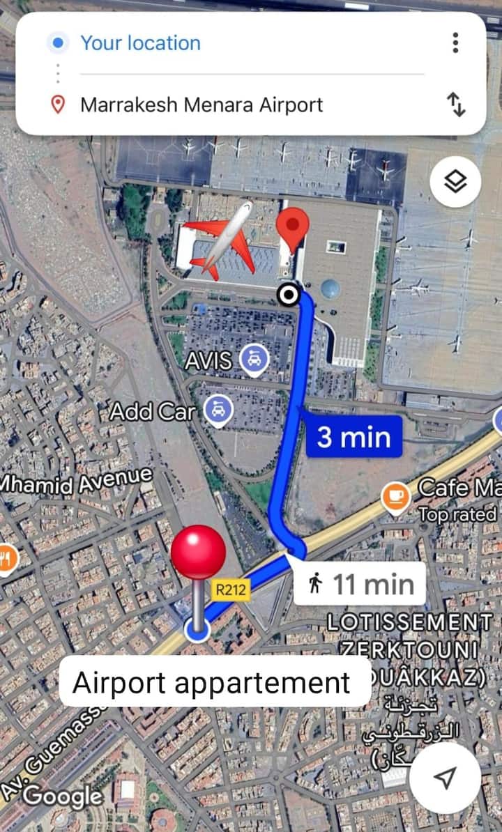 Airport In 7 Minutes Walk _for Early & Late Flight - Marrakesh