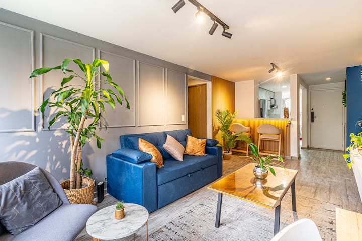 Luxury Provenza Apt W/ac, Quiet & Prime Area - 메데인