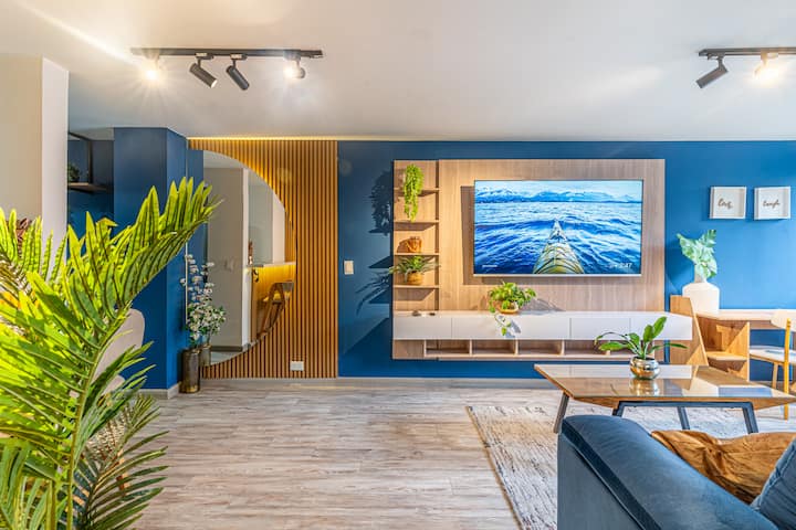 2 Bdrs Provenza Unit W/ Ac, Noise-free Nights - Medellín