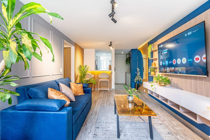 2 Bdrs Provenza Unit With Ac, Noise-free Nights - Medellín