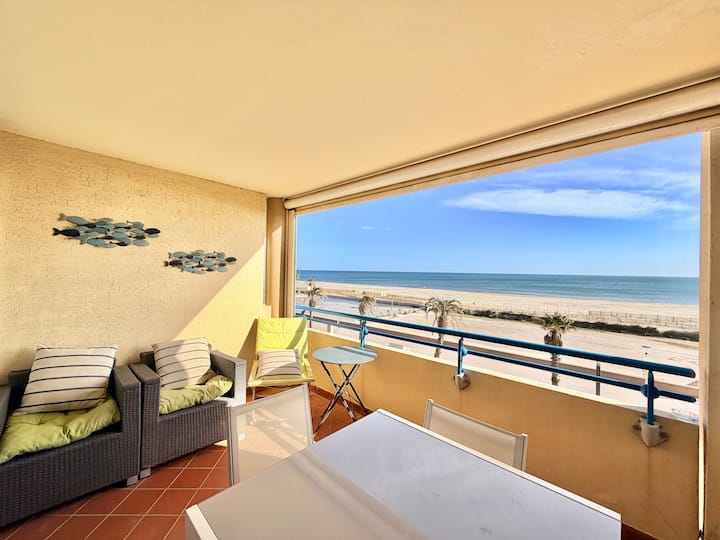 Canet Vue Mer & Canigou – Parking, Clim, 1re Ligne - Canet-en-Roussillon