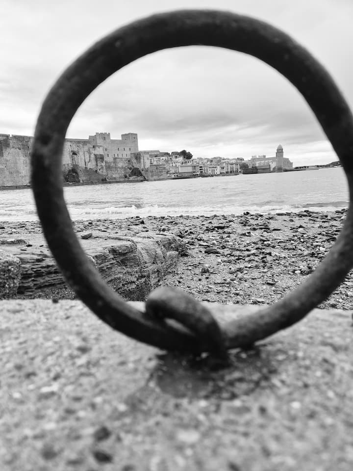 Collioure, 4 Pers,calme, Jardin,terrasse,clim,wifi - Plage du Racou