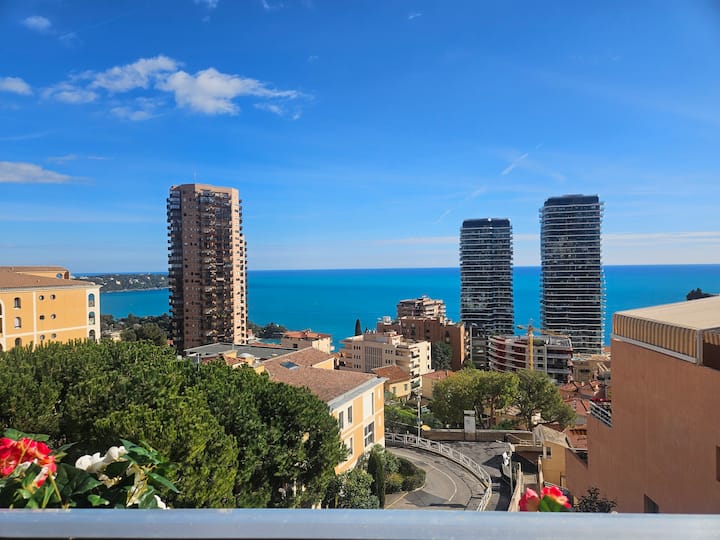 Vue Mer, Box Privé & Jardin - 5min De Monaco - Mônaco