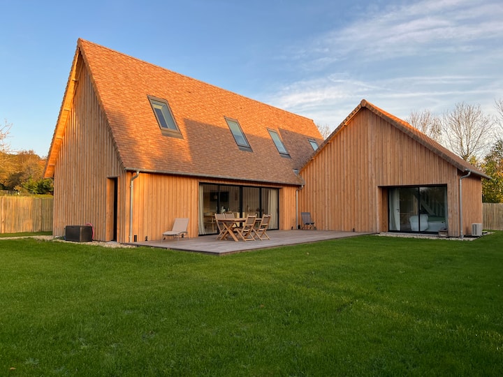 Villa En Bois Moderne - Plage Et Marché à Pied - Plage de Sainte-Marguerite-sur-Mer