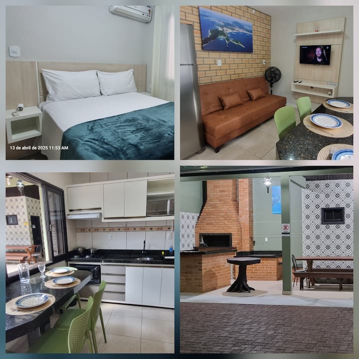 Casa Térrea Quiosque Pátio 7 Min A Pé Centro 1 - Bombinhas