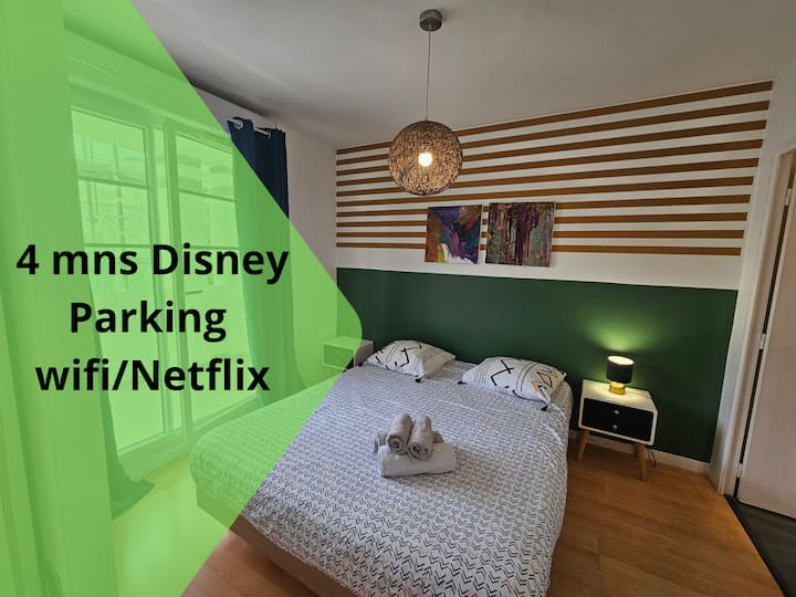 4persons/8mns Disney/parking/wifi/netflix - Chessy