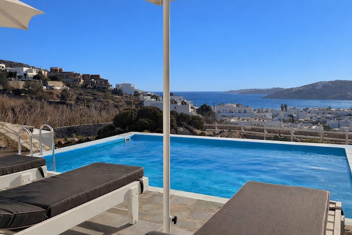 New Villa With Private Pool Near Town & Beach - Mykonos