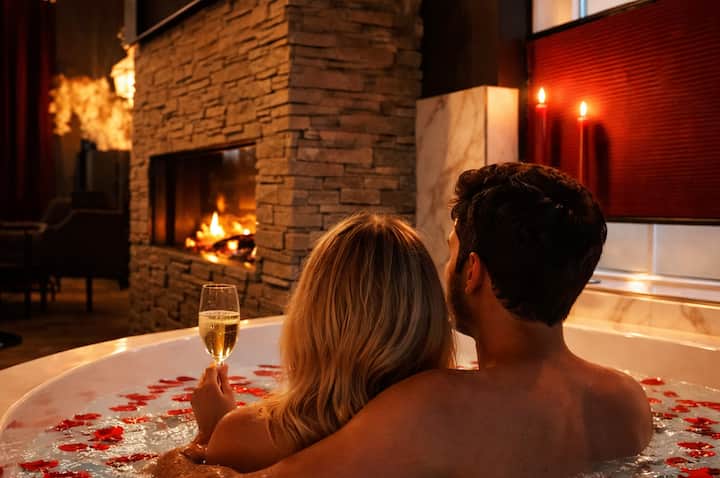 Wellness Tuin | Privé Sauna, Jacuzzi, Haard, Bios - Venlo