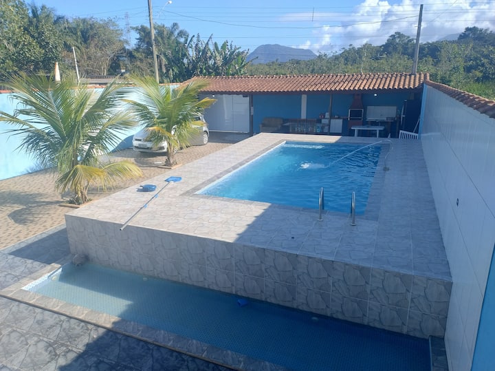 Casa Completa Com Piscina, Churrasqueira E Wi-fi - Peruíbe