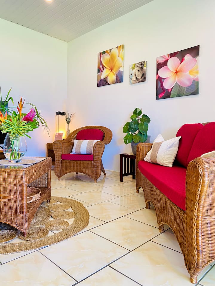 Villa Ahui Tautira Avec Accès Privé Au Lagon - French Polynesia