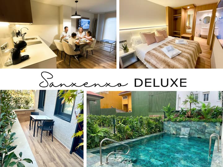 Sanxenxo Deluxe 1 Dormitorio Terraza 01 - Portonovo