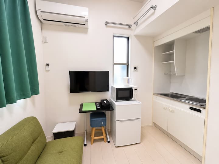 Corner Room For Long-term Stays In A Great Location With A Washing Machine @Tm Kamata 3, Room 204 - Kawasaki