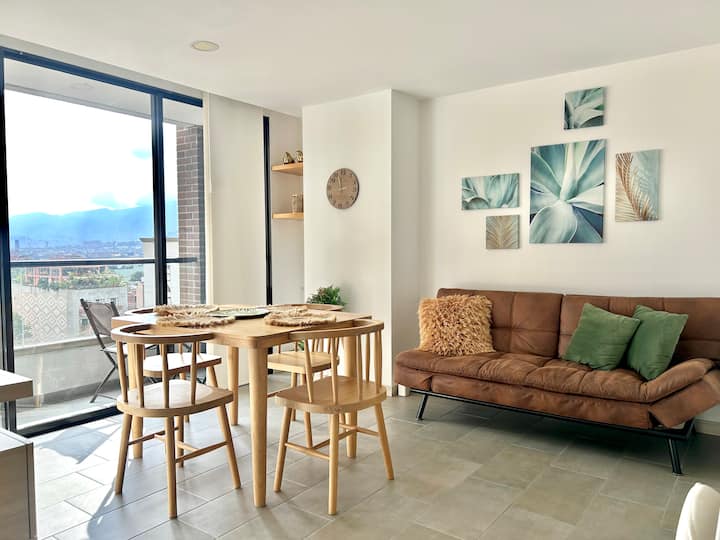 Stunning Apt In Manila Poblado 2br/ac+gym+sauna - Medellín