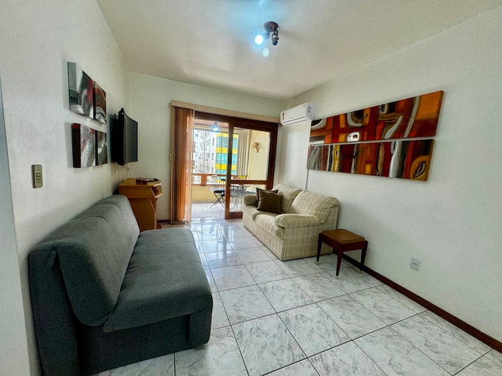 300m Praia Apt 1dorm, Ar Cond, Box, Sacada Frente - Xangri-lá