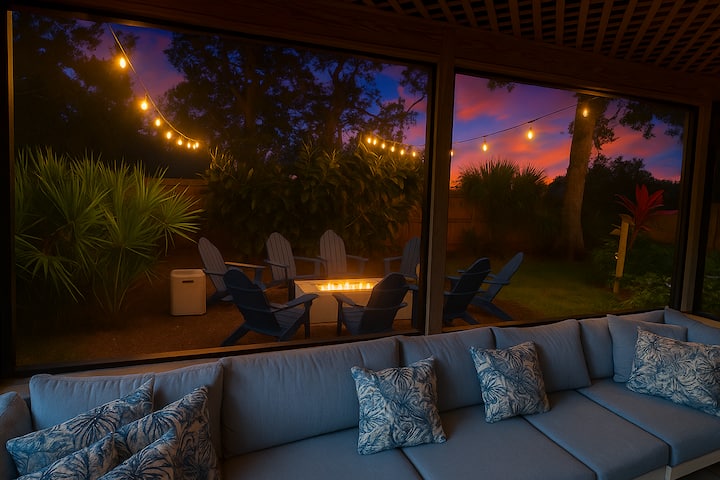 Sleeps 10 + Arcade + Firepit, 7 Min To Dtown + Amp - St. Augustine, FL