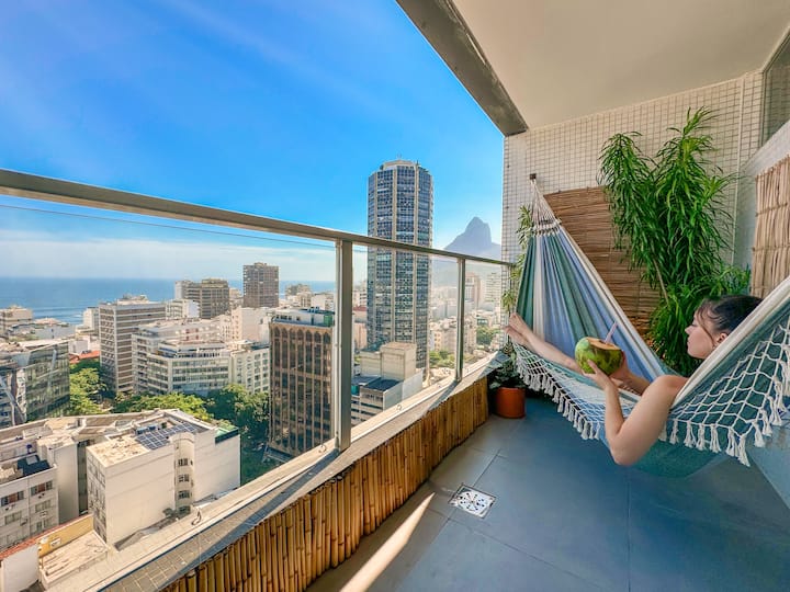 Luxury Flat: Balcony, Sunset, Beach View, Pool&gym - Río de Janeiro