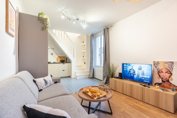 Chez Laurent : Grand Duplex Romantique – Par-easy - Colombes