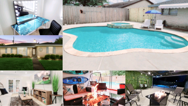Free Night! Sleeps 14 | Private Pool & Hot Tub - Houston, TX