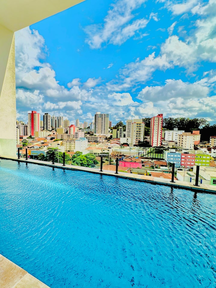 Apto Tesla-piscina, Ar Condicionado E Portaria 24h - São Carlos