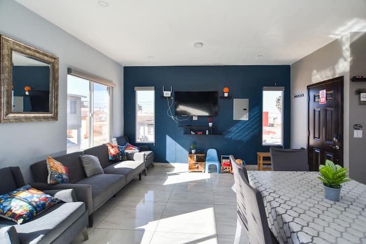 Con Rooftop Para 5/6, Parking, Playa-costco Cerca - Ensenada