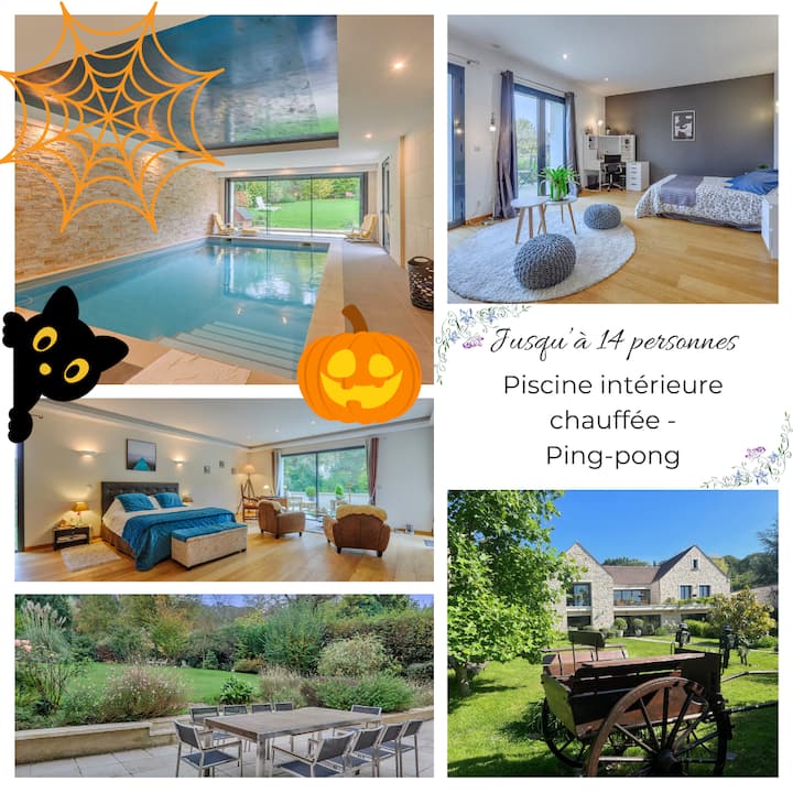 Villa 14 Pers Avec Piscine Intérieure Chauffée - Chevreuse