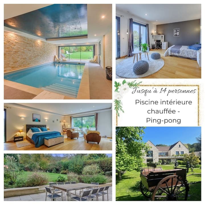 Villa 14 Pers Avec Piscine Intérieure Chauffée - Chevreuse