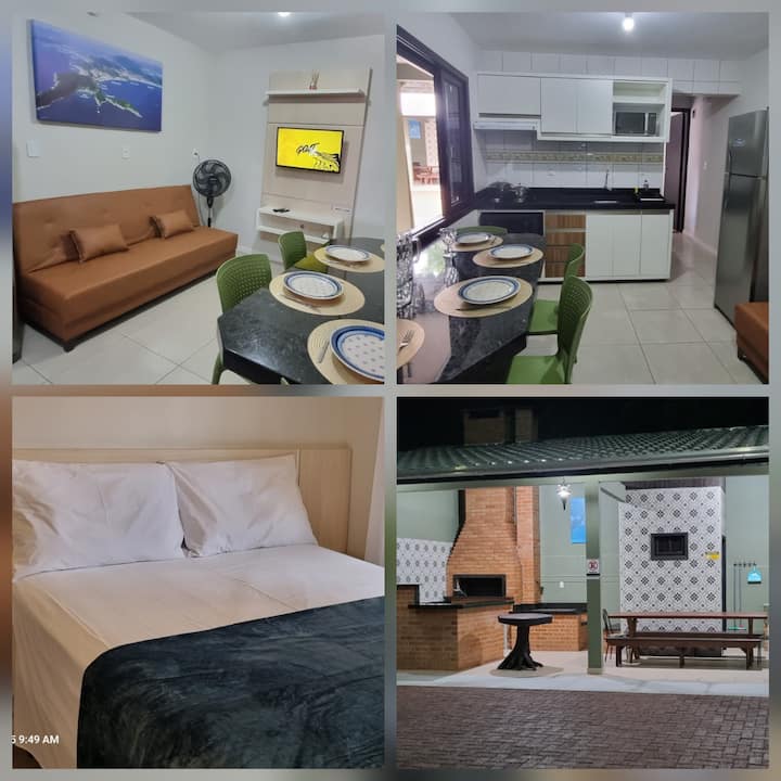 Casa Térreo Pátio Quiosque 7 Min à Pé Centro 2 - Bombinhas