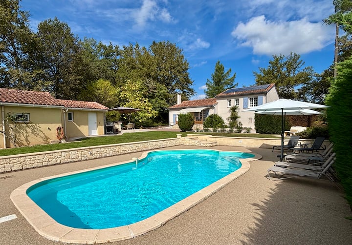 Gite Le Petit Wren - Avec Piscine Et Vue - Fumel