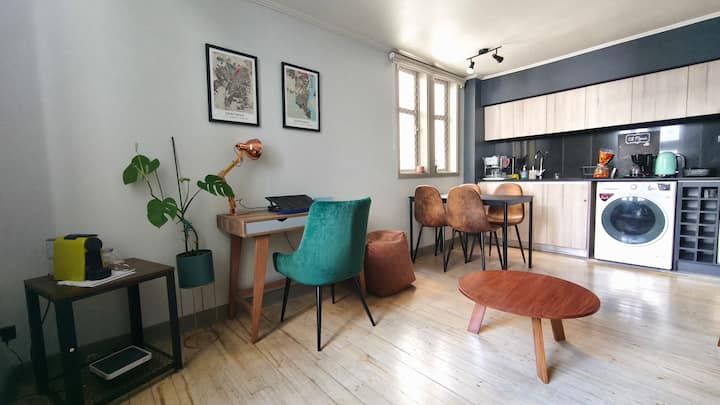 Calm And Design. Modern Loft In Casona Patrimonial - Santiago
