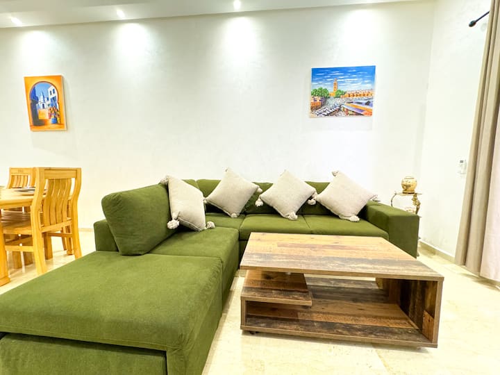 Elegant Spacious Duplex In Gueliz Centre, Parking - Marrakech