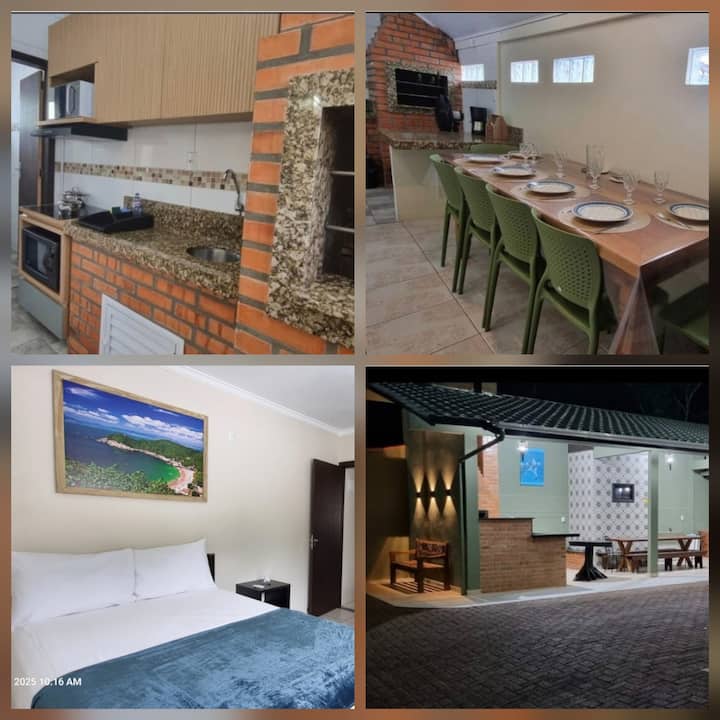 Casa Pátio Fechado Quiosque 7 Min à Pé Centro 4 - Bombinhas