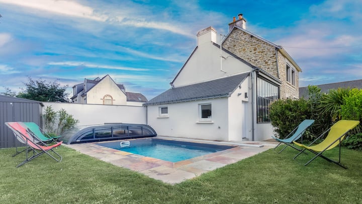 Superbe Maison-piscine Couverte-port De Vannes - Arradon