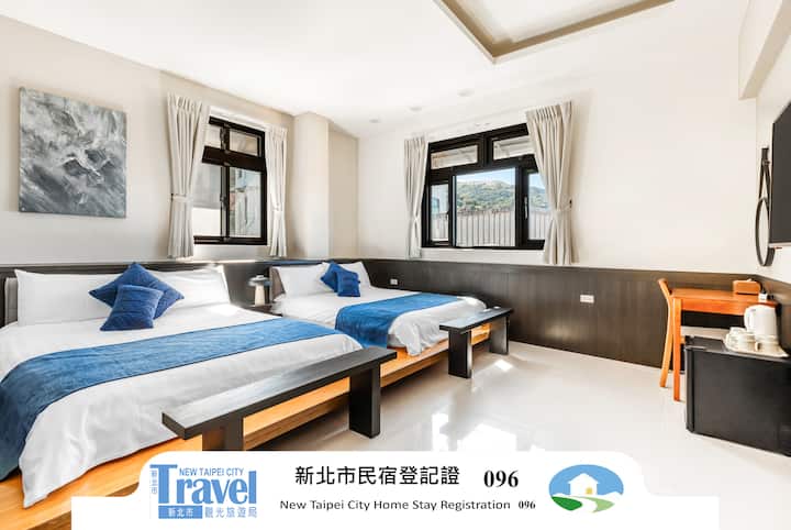 九份 和風小築智能入住旅宿丨近老街丨經典四人房 - Keelung City