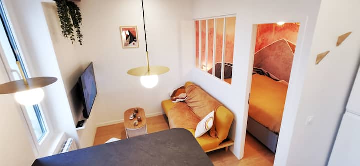 Lumineux Appartement (R à Neuf) Gratte-ciel 50"-4k - Villeurbanne