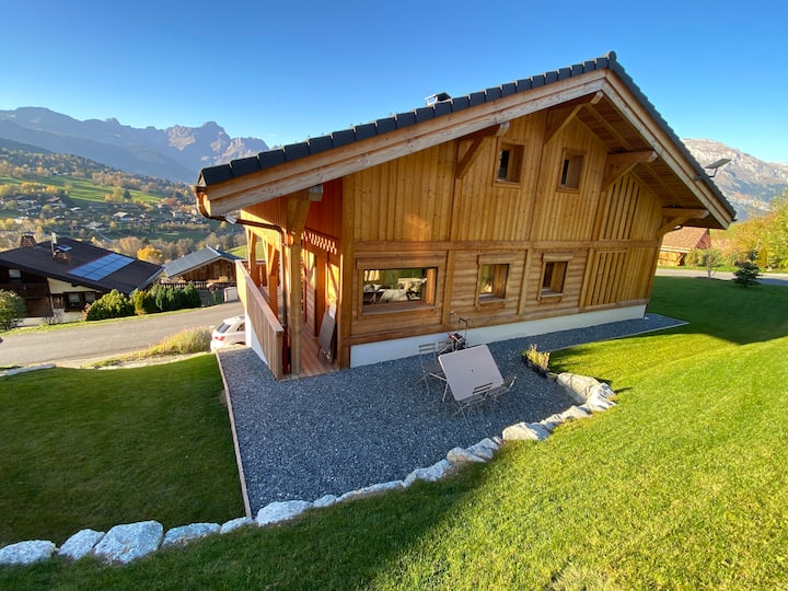 Chalet Neuf Familial Avec Vue Combloux/megève - Sallanches