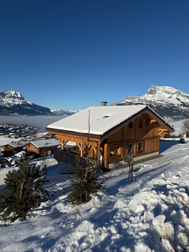 Chalet Neuf Familial Avec Vue Combloux/megève - Combloux