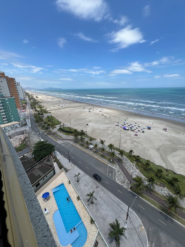 Pé Na Areia - Vista Panorâmica Da Praia Grande - Praia Grande