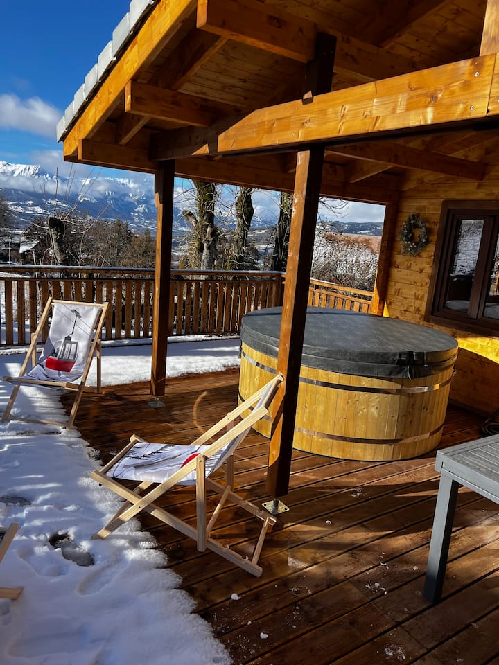 Chalet Luxe+ Spa +Terrasse 50 M²+accès Aux Pistes - Saint-Léger-les-Mélèzes