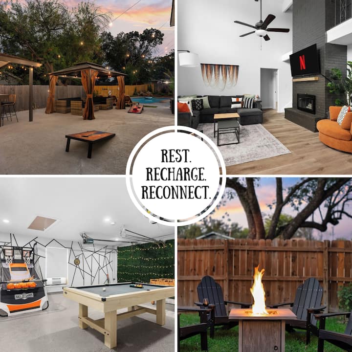 Backyard Oasis - Heated Pool+hot Tub+bar+game Room - San Antonio, TX