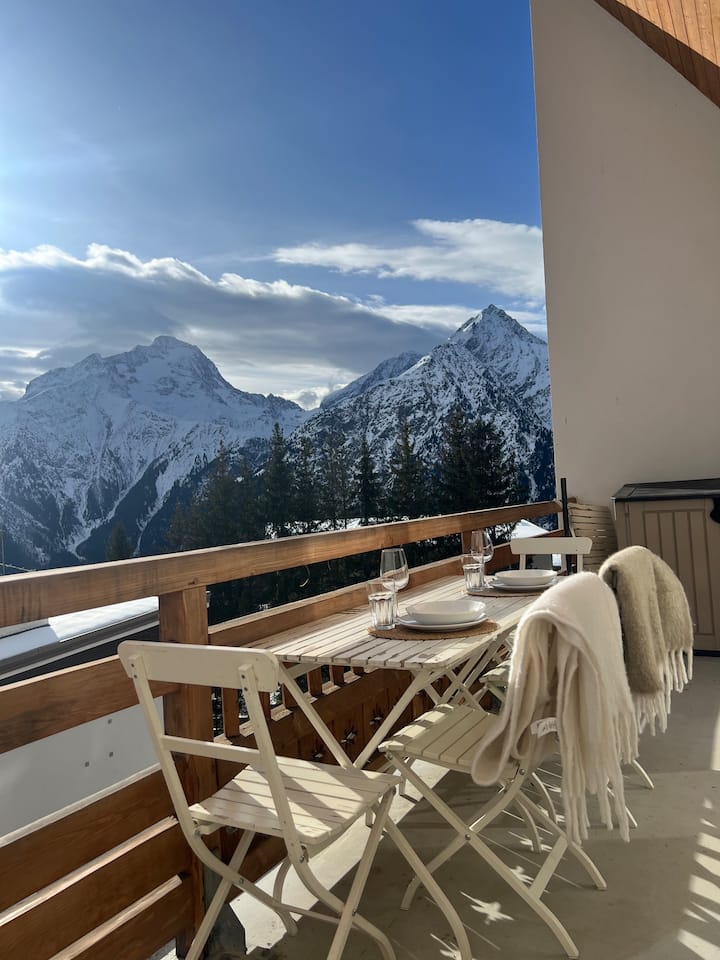Appartement Chaleureux Terrasse Vue Montagnes - Les Deux Alpes