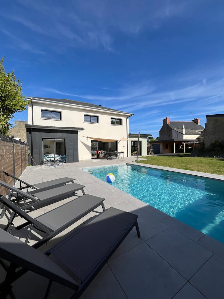 Villa « Les Grandes Marées » Piscine/ 12 Pers - Langueux