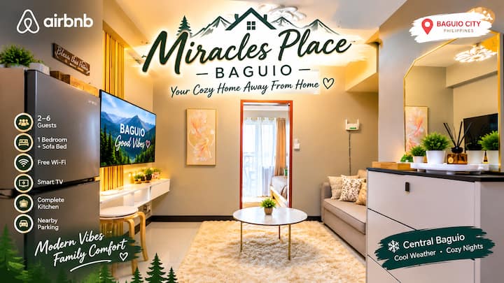 Cozy Modern 1br Condo |10 Min To Burnham Park - Baguio City