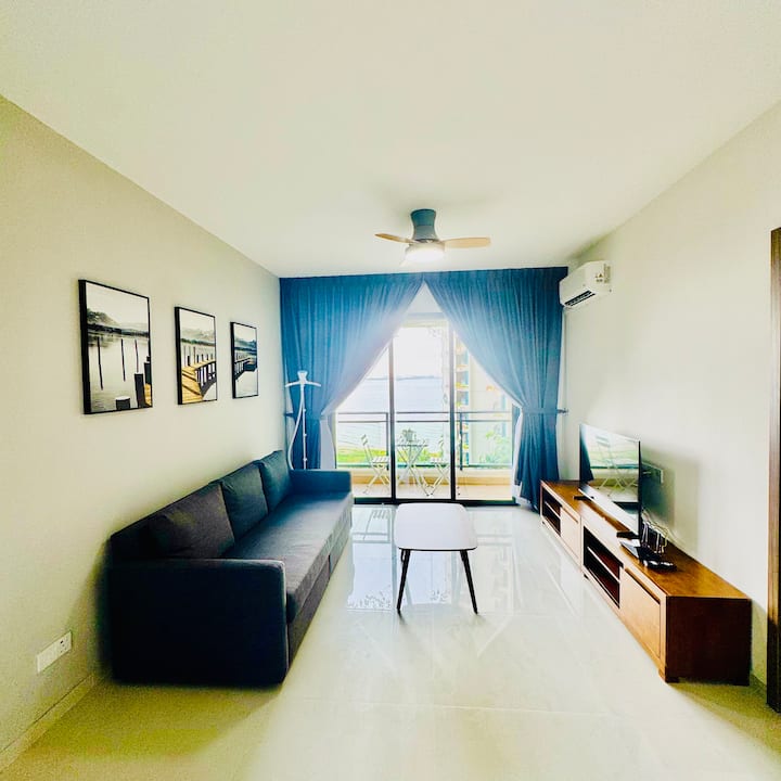 Seaview 2b1r 8pax Condo Forest City - Kukup