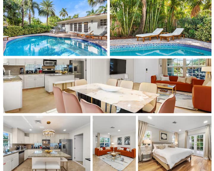 Bel Air Charm - Private Pool & Luxe Comfort Awaits - Lauderdale-by-the-Sea, FL