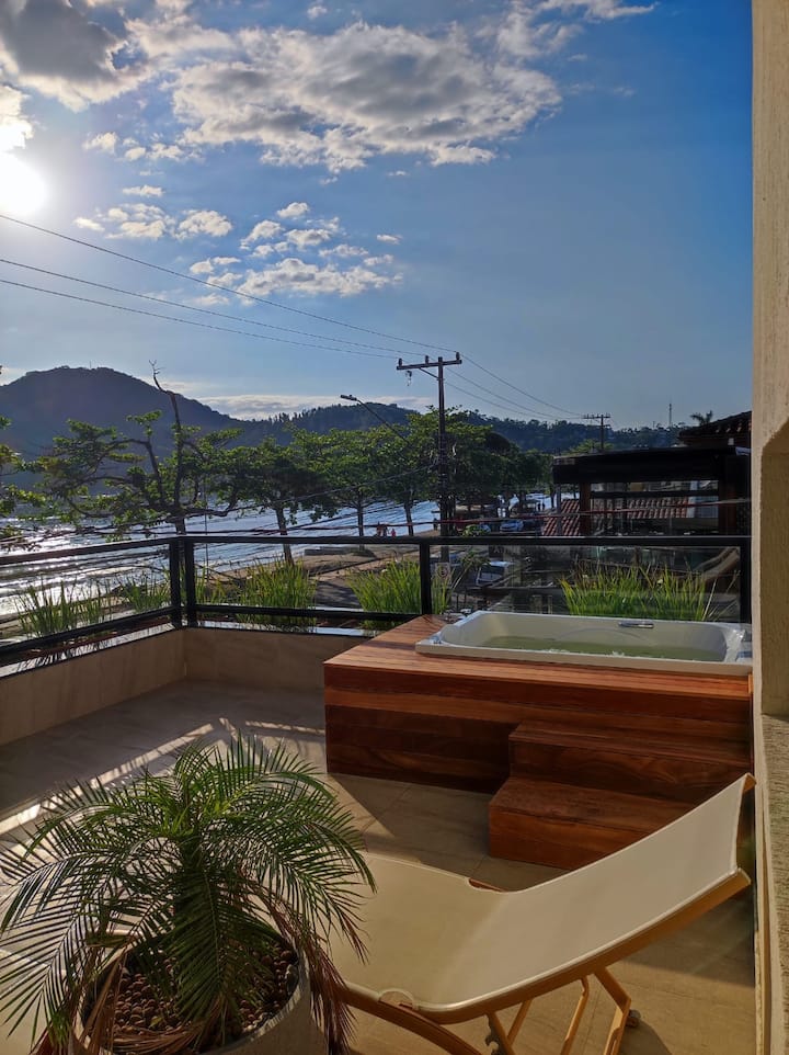 Apartamento Com Jacuzzi Vista Para O Mar, Ubatuba - Brazilië