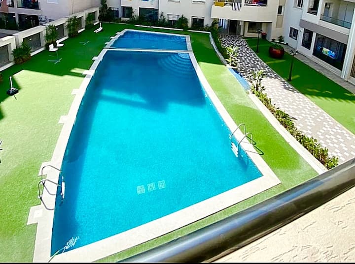 Luxury Appartment Hammamet S+2 Décoré Piscine Mer - Hammamet