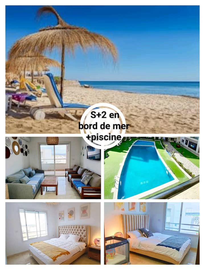 Luxury Appartment Hammamet S+2 Décoré Piscine Mer - Tunisia